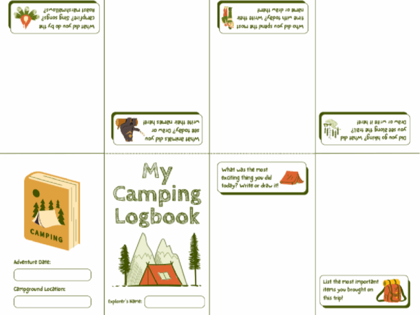 Cute Printable Camping Planner For Kids | Kids Activities Blog
