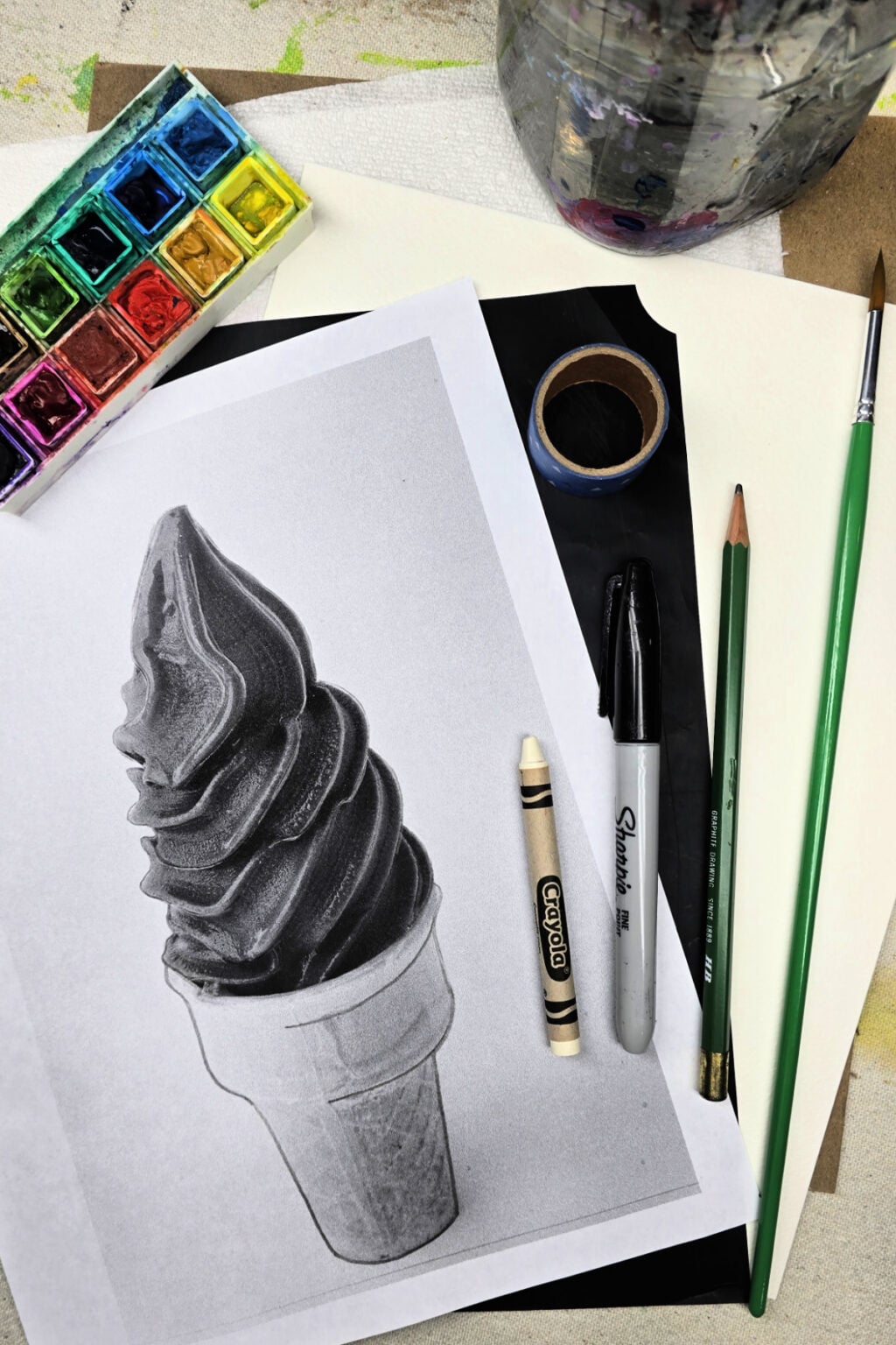 Retro Ice Cream Art Project for Kids • Kids Activities Blog
