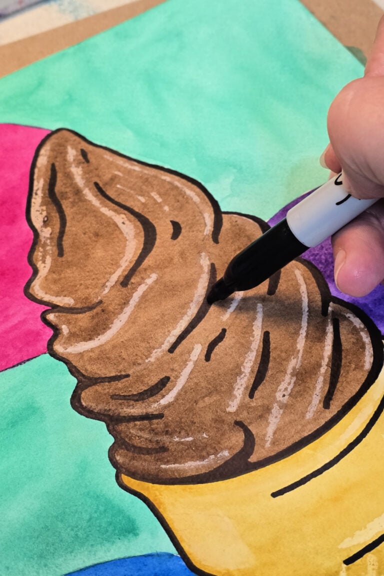 Retro Ice Cream Art Project for Kids • Kids Activities Blog