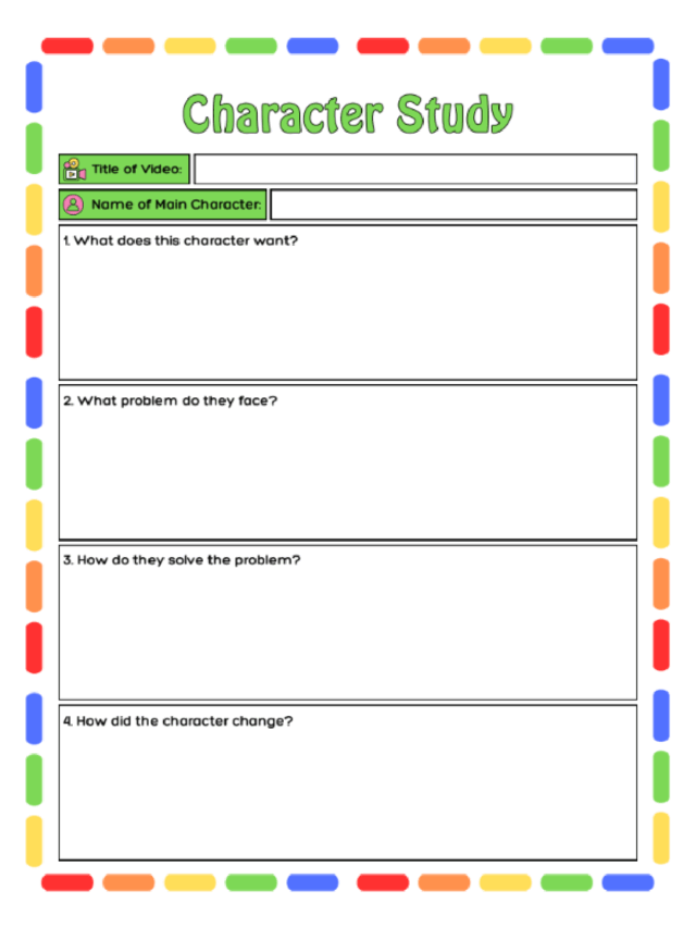 Printable Post Video Worksheets For Kids | Kids Activities Blog