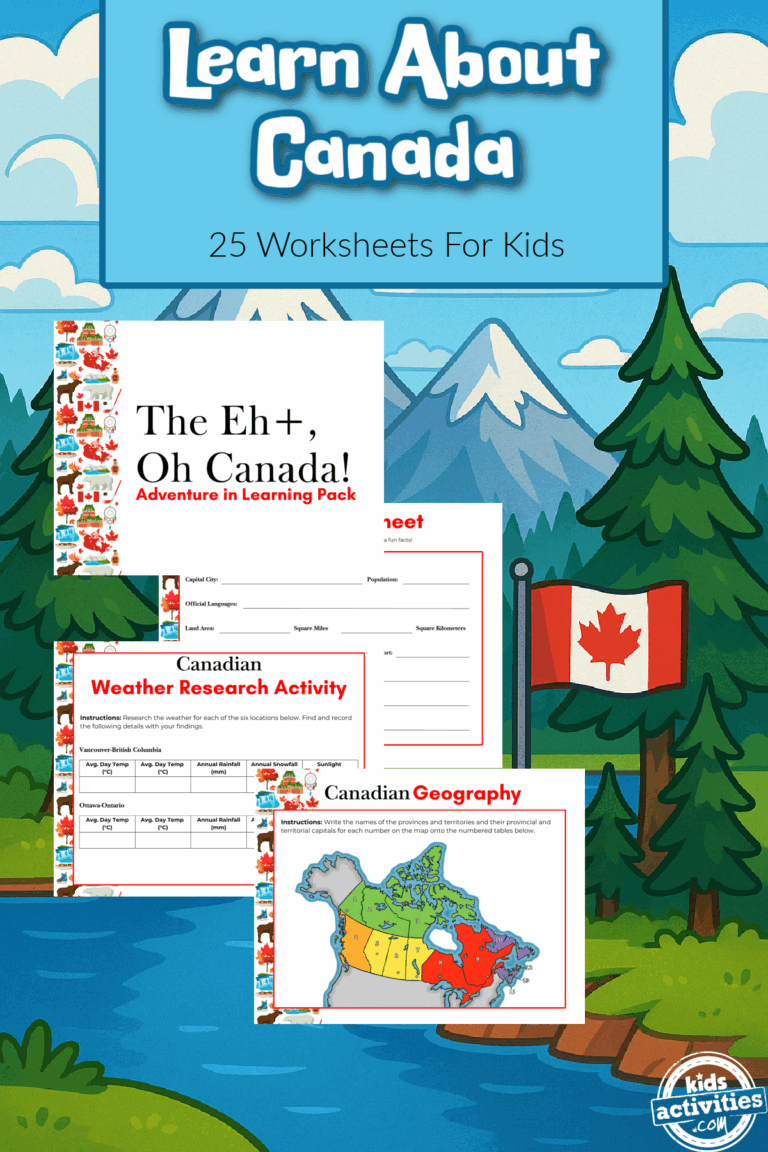 Explore Canada: A Fun Printable Learning Adventure | Kids Activities Blog