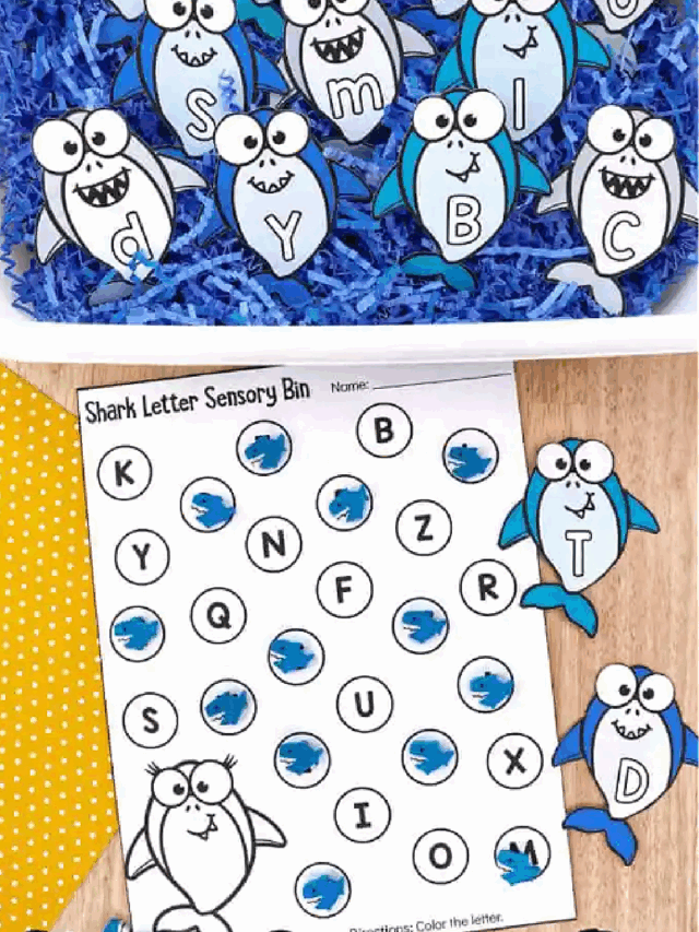 Shark Week Fun: Shark Sensory Bins For Toddlers and Preschoolers | Kids ...
