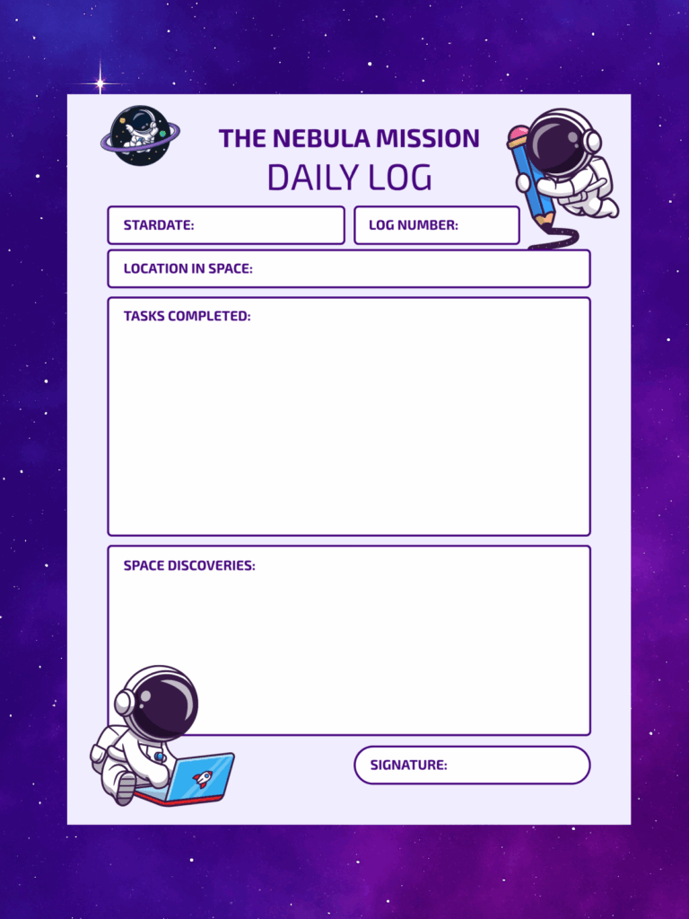 Cosmic Fun! Space Pretend Play Printables for Little Astronauts | Kids ...