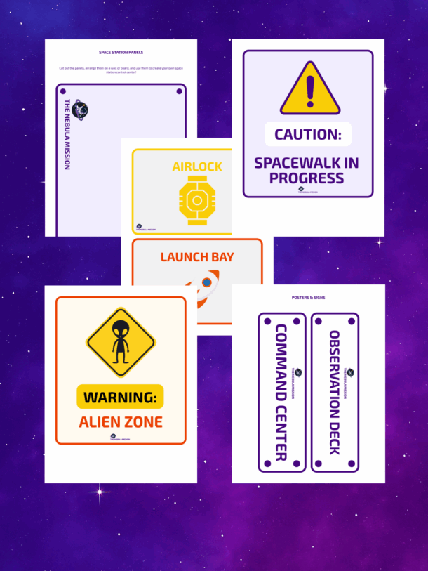 Cosmic Fun! Space Pretend Play Printables for Little Astronauts | Kids ...