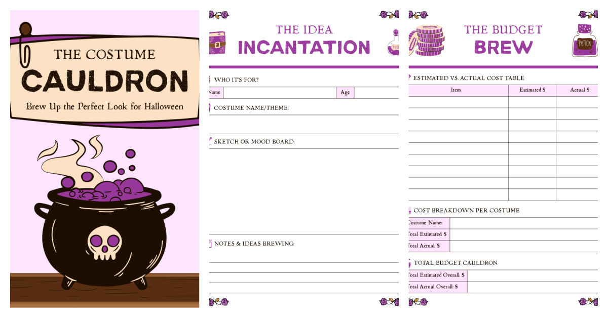 No Tricks, Just Treats: Free Halloween Costume Planner | Kids ...