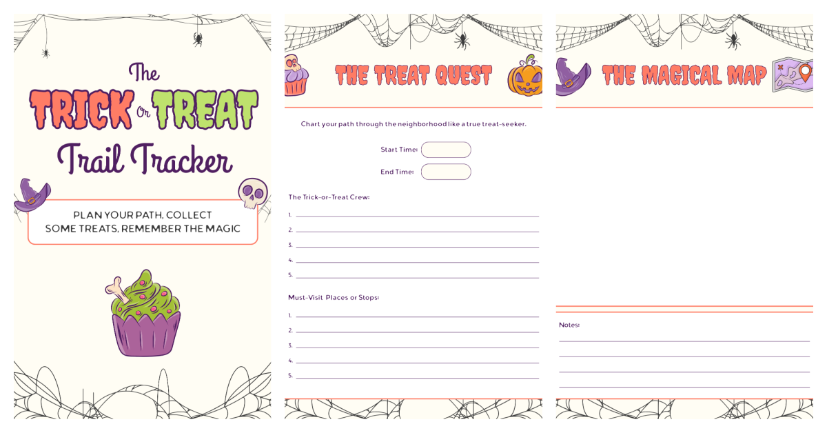 Follow the Candy! Free Printable Trick-or-Treat Tracker | Kids ...