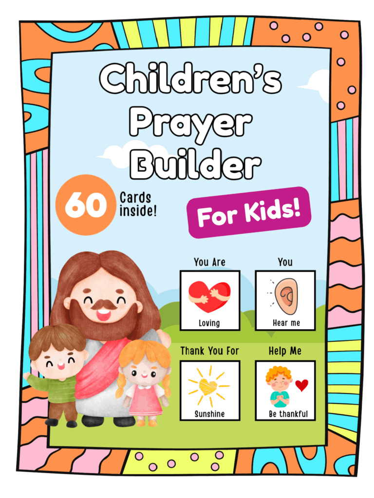 Learn How To Pray: Printable Prayer Builder For Kids | Kids Activities Blog