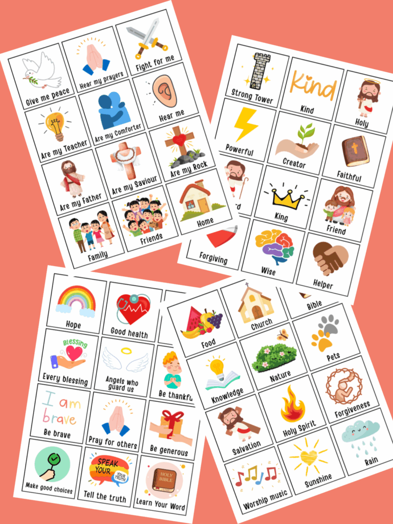 Learn How To Pray: Printable Prayer Builder For Kids | Kids Activities Blog