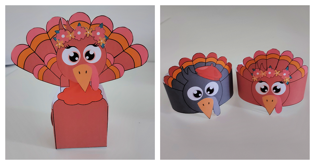 Festive Thanksgiving Table Decor You Can Print and Craft | Kids ...