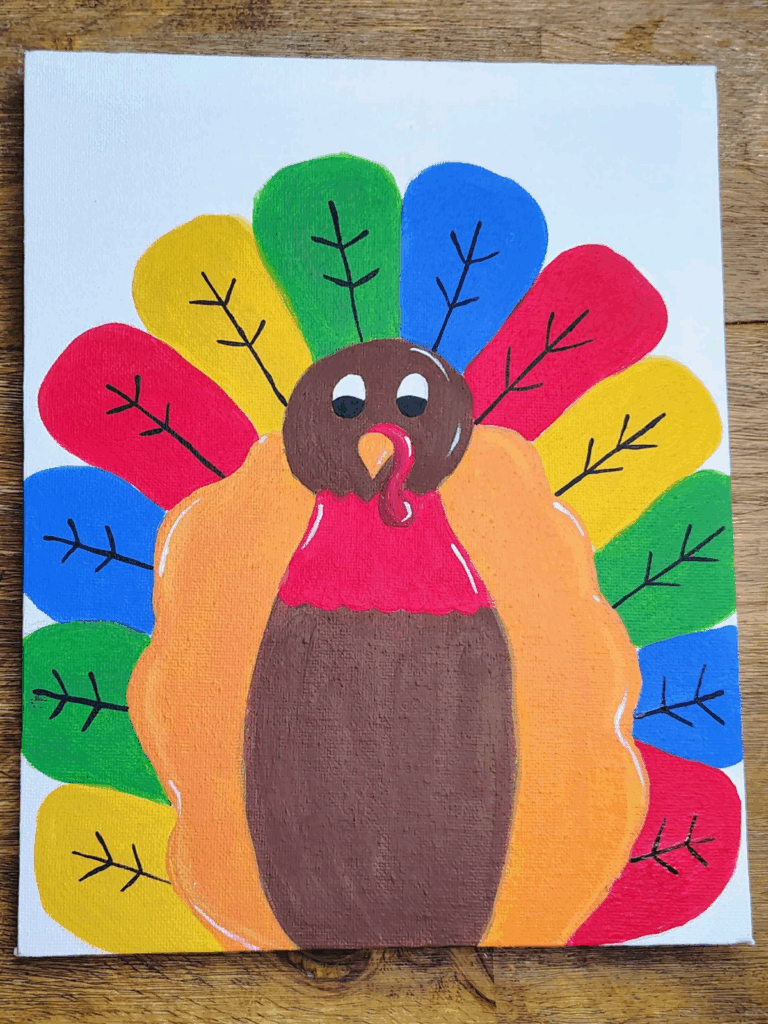 Fun and Festive Turkey Painting For Kids | Kids Activities Blog