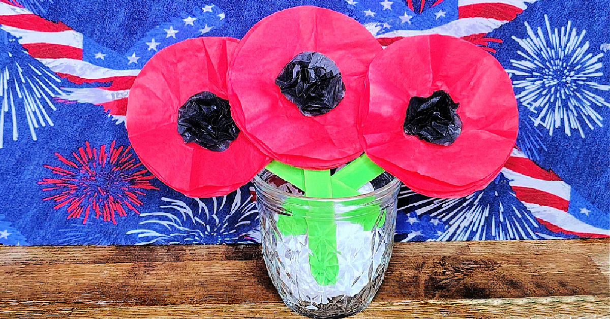 Let's Make Poppy Flowers For Veterans Day | Kids Activities Blog
