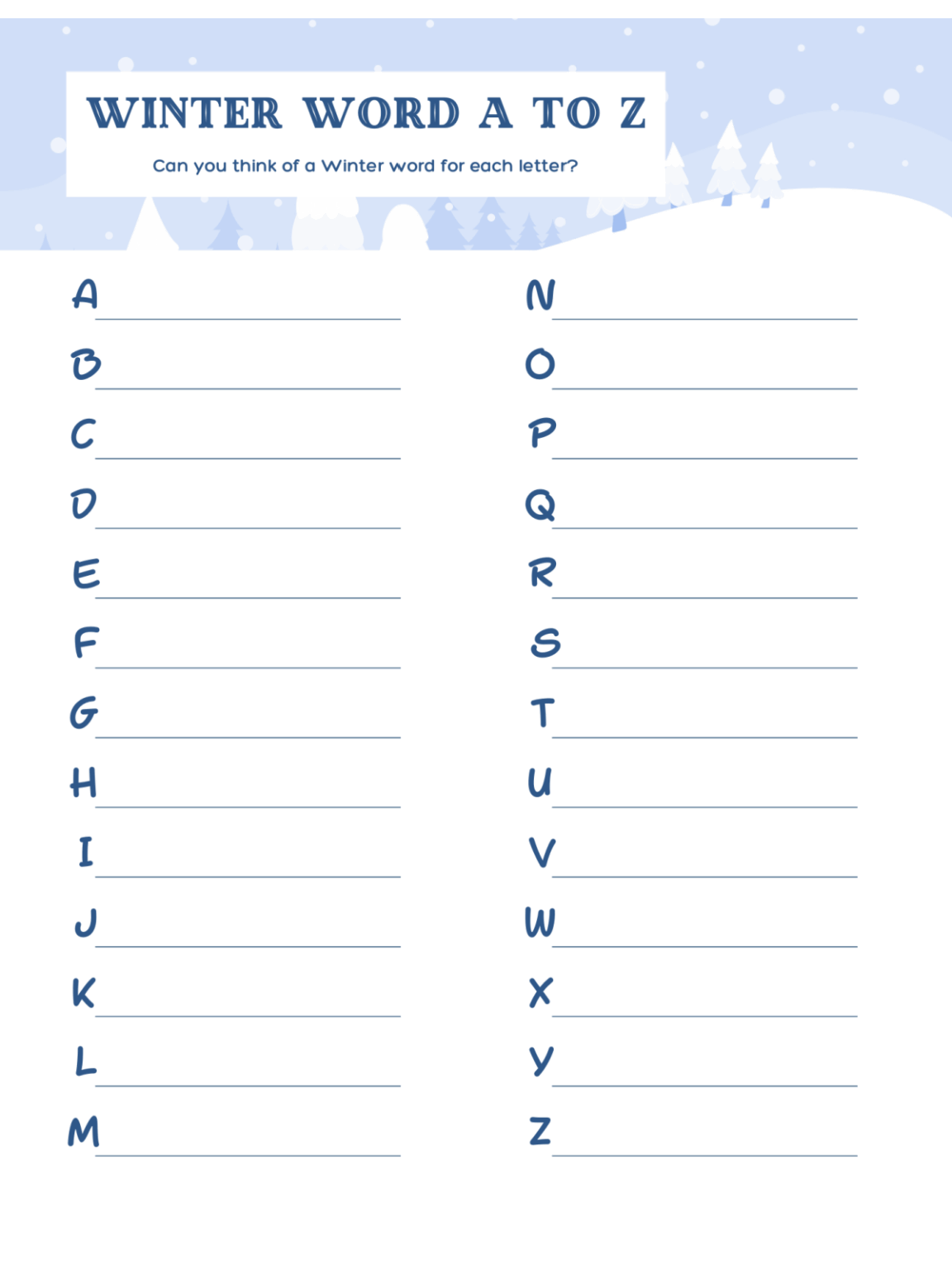 Free Printable Winter Activity Book For Kids | Kids Activities Blog