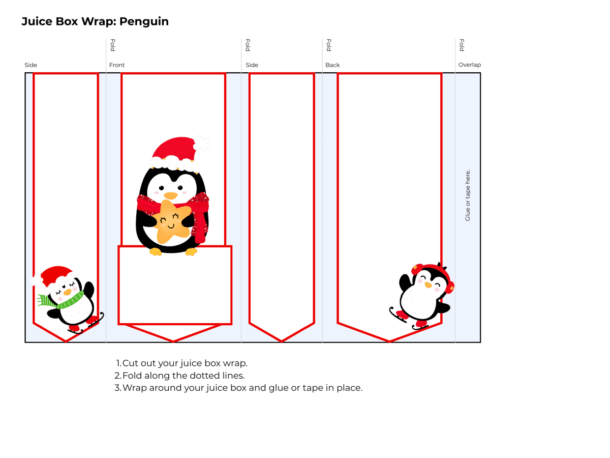 Free Printable Christmas Juice Box Covers | Kids Activities Blog