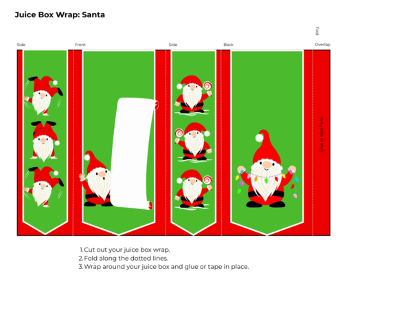 Free Printable Christmas Juice Box Covers | Kids Activities Blog