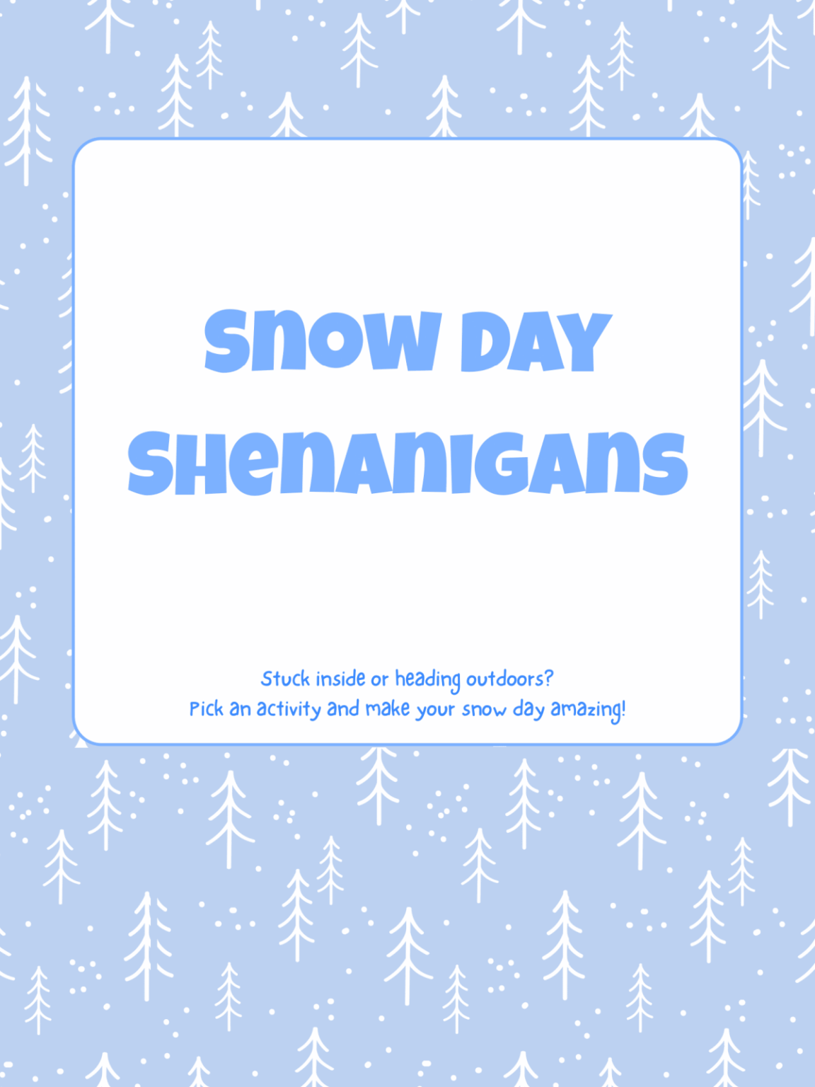 Free Printable Snow Day Activity Book - TogetherWeCraft