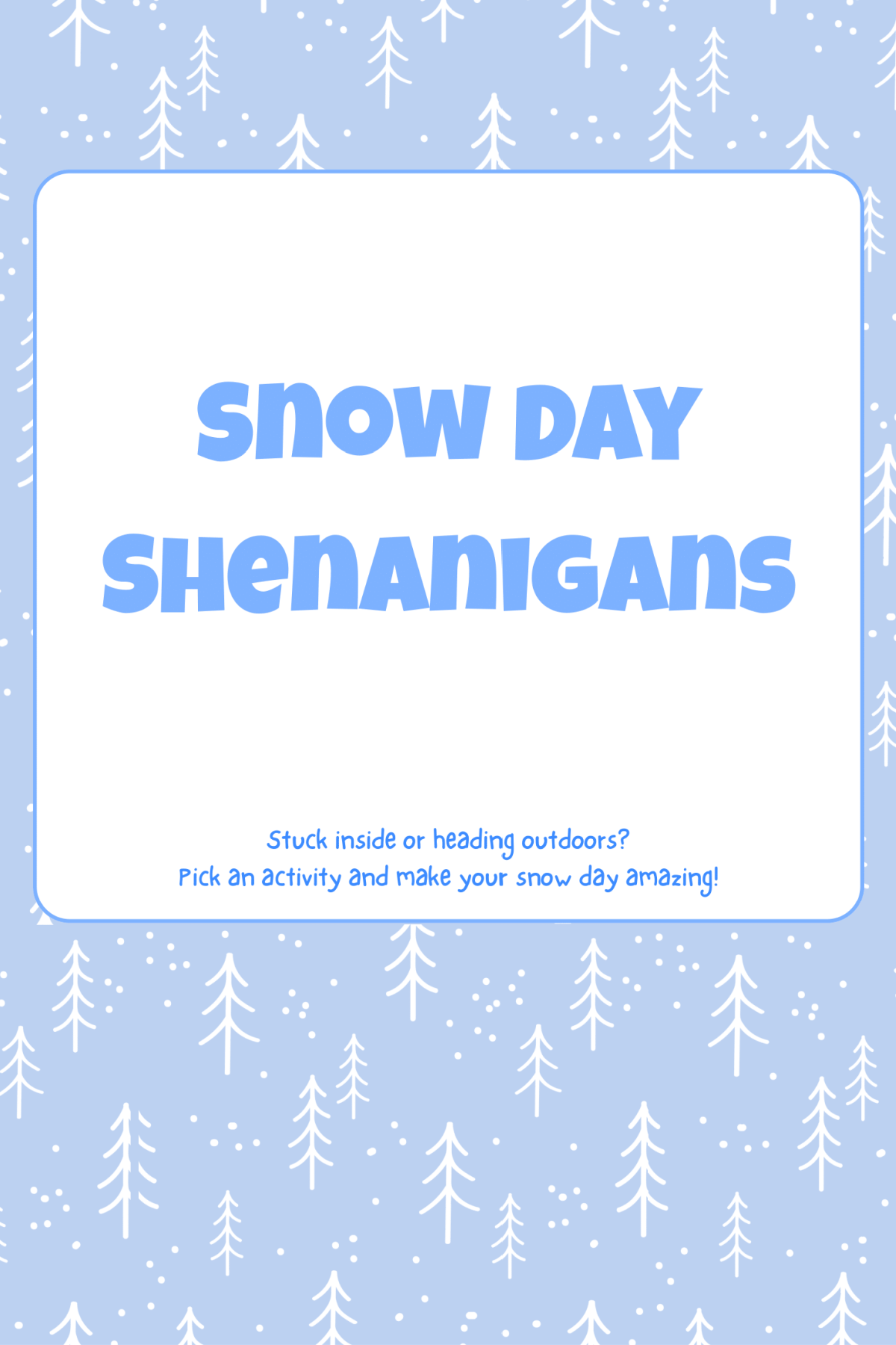 Free Printable Snow Day Activity Book | Kids Activities Blog