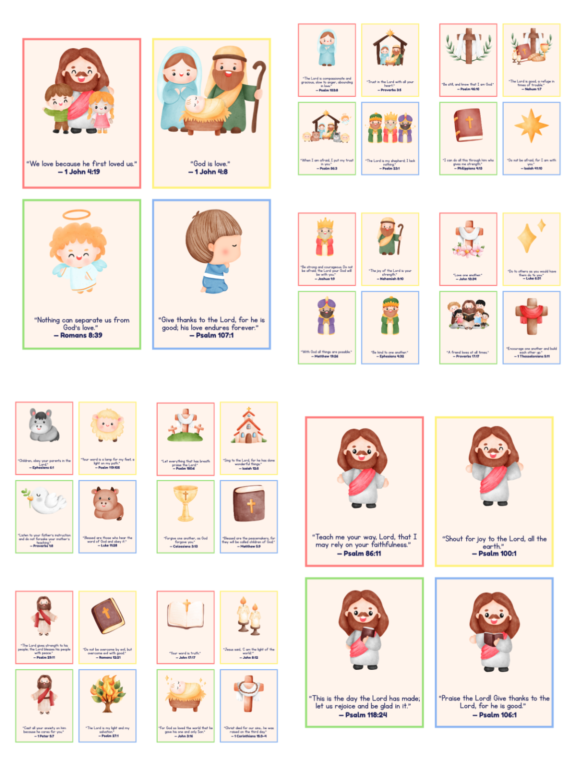 Free Printable Bible Flash Cards For Kids | Kids Activities Blog