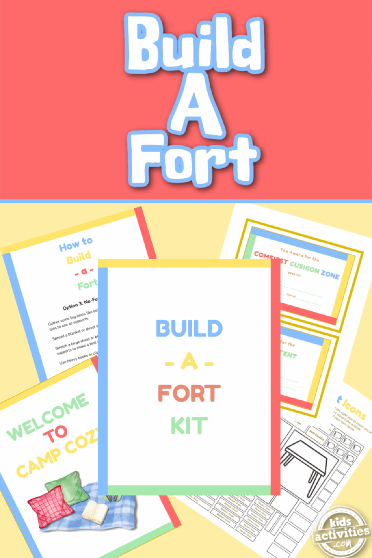 Free Printable Build A Fort Kit For Kids | Kids Activities Blog
