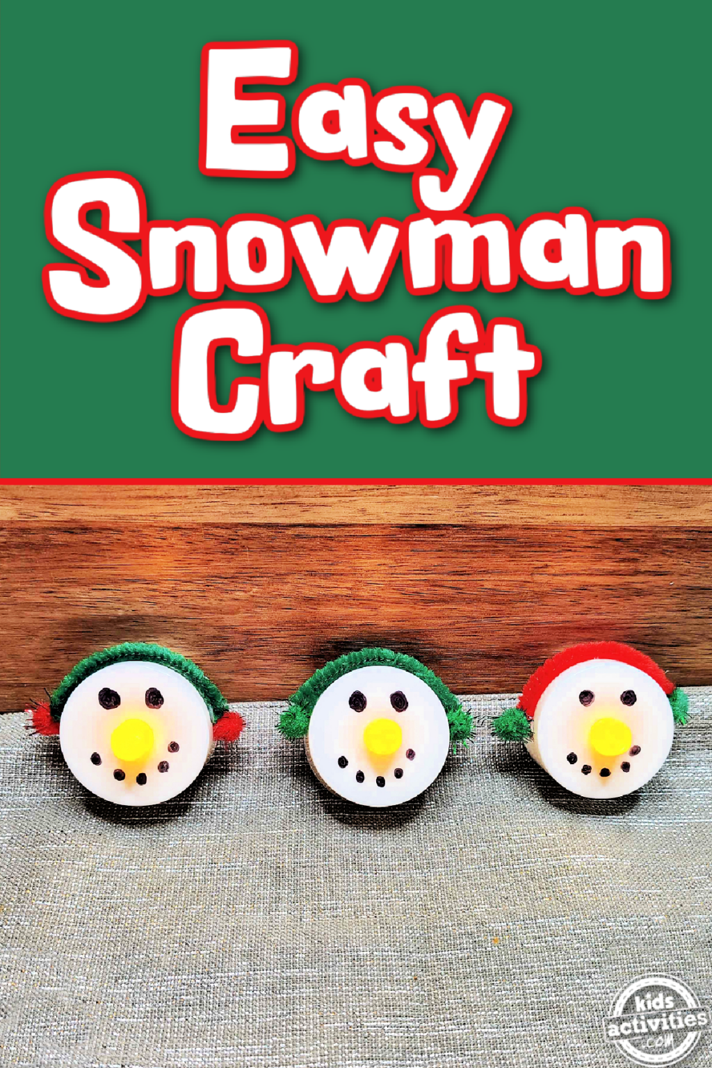 Let's Make This Light Up Snowman Craft | Kids Activities Blog