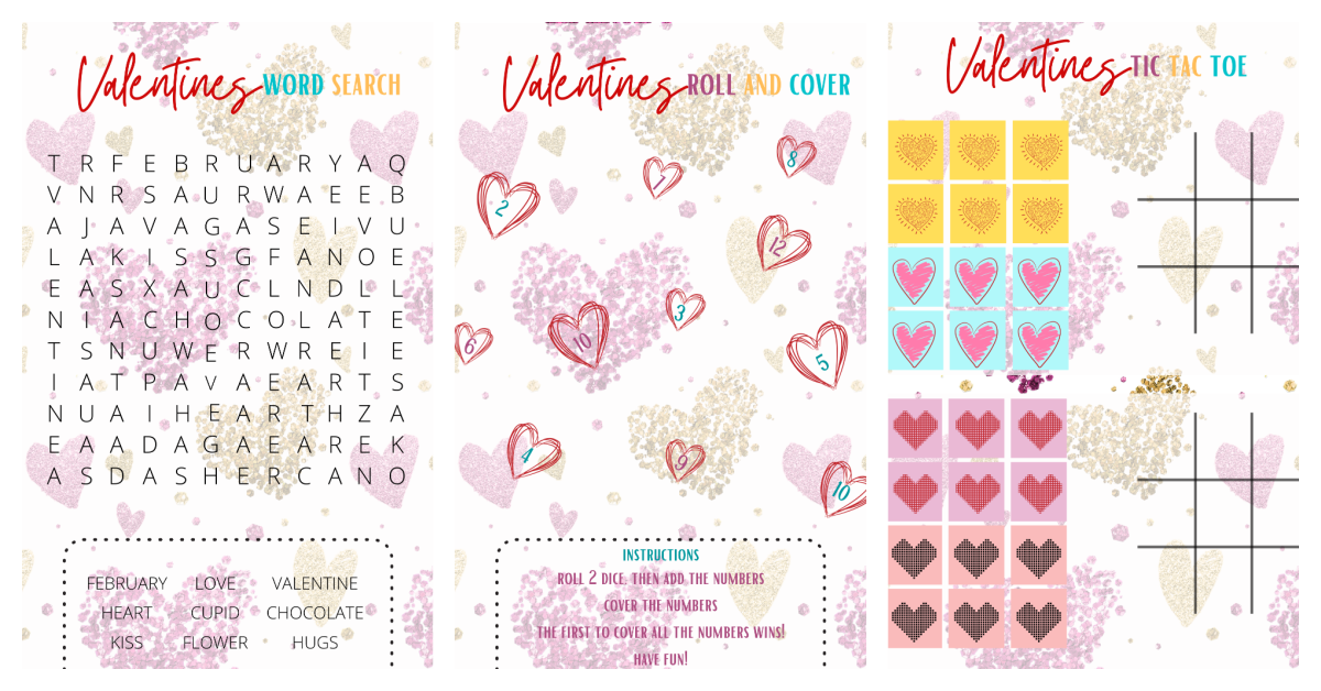 Free Printable Valentine's Day Activity Sheets | Kids Activities Blog