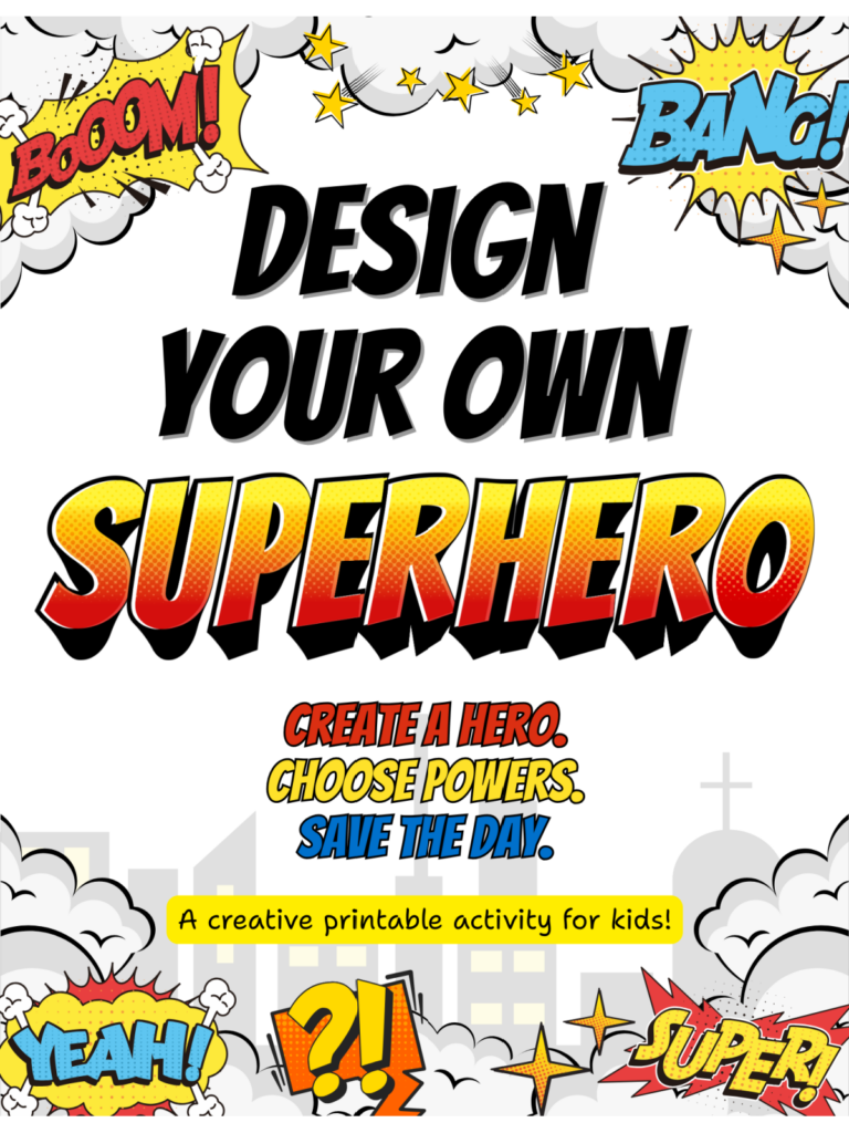 Make Your Own Superhero Printables For Kids Kids Activities Blog