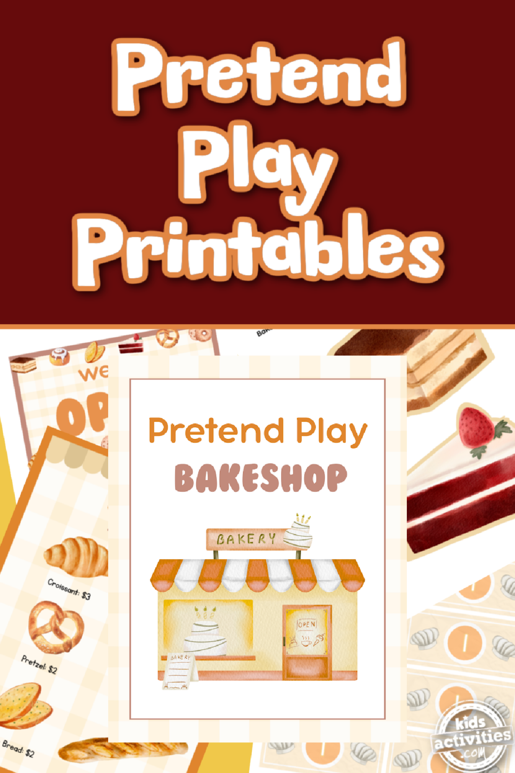 Free Printable Pretend Play Bakeshop For Kids | Kids Activities Blog