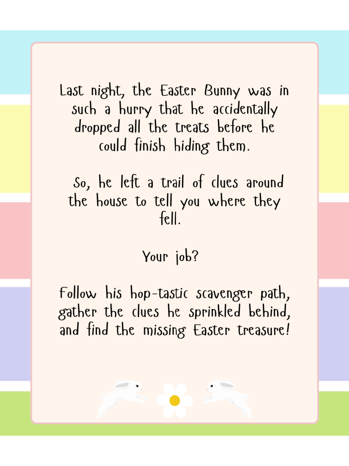 Free Printable Easter Scavenger Hunt | Kids Activities Blog
