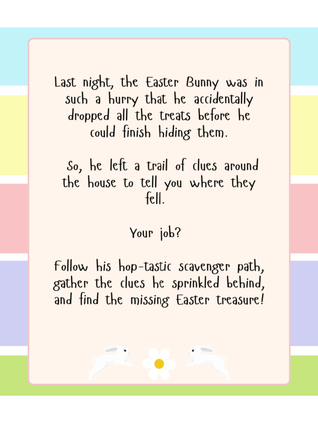Free Printable Easter Scavenger Hunt | Kids Activities Blog