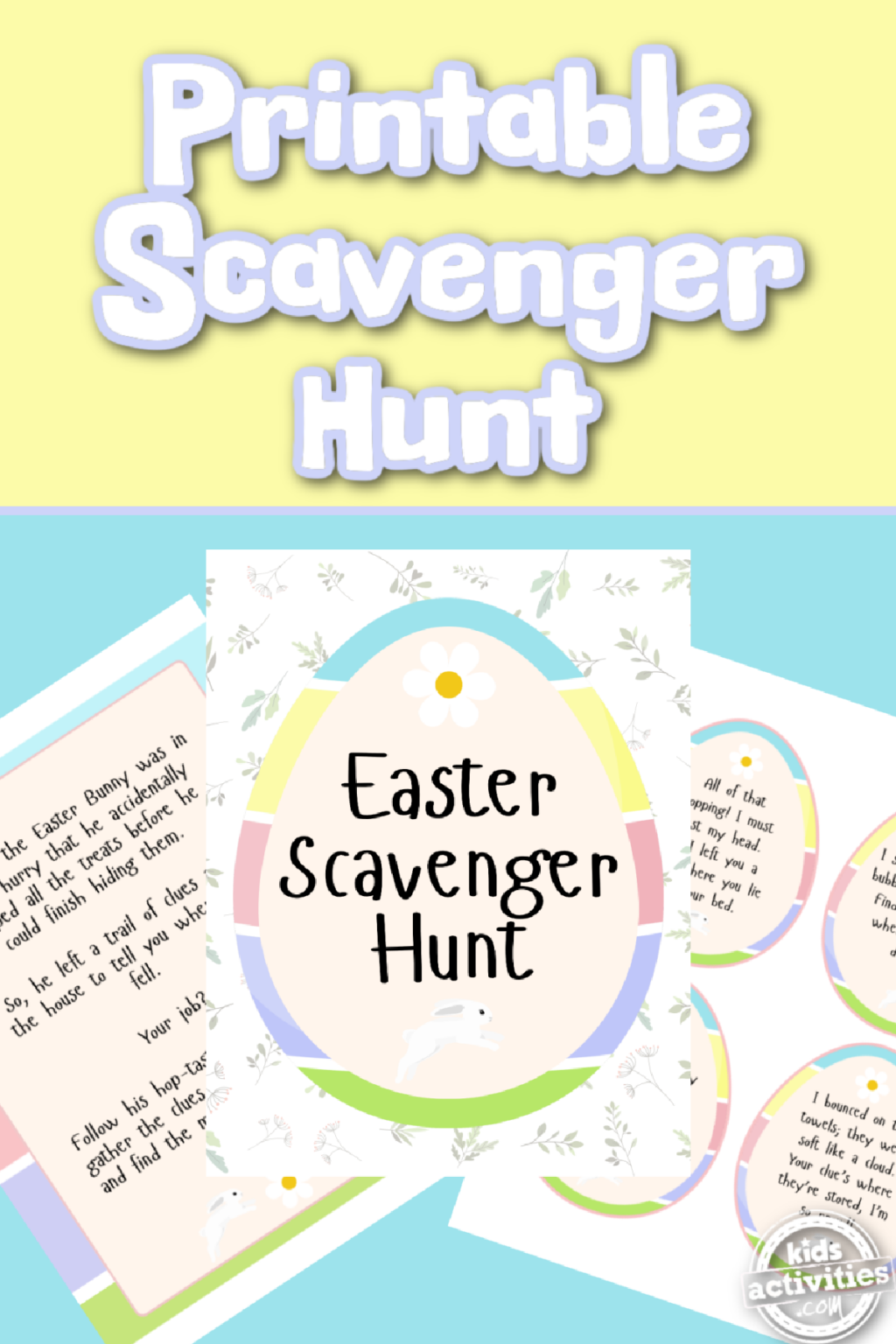Free Printable Easter Scavenger Hunt | Kids Activities Blog