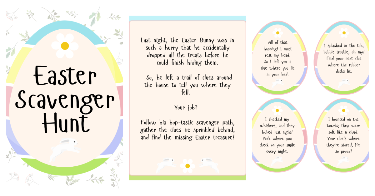 Free Printable Easter Scavenger Hunt | Kids Activities Blog