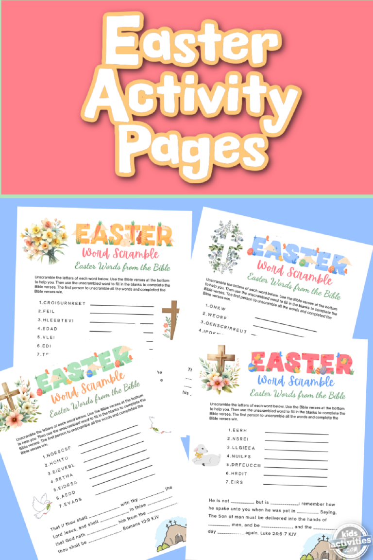 Easter Word Scrambles From The Bible Kids Activities Blog
