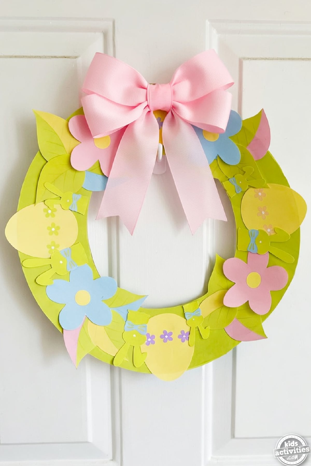 Easy & Cute Construction Paper Bunny Craft | Kids Activities Blog