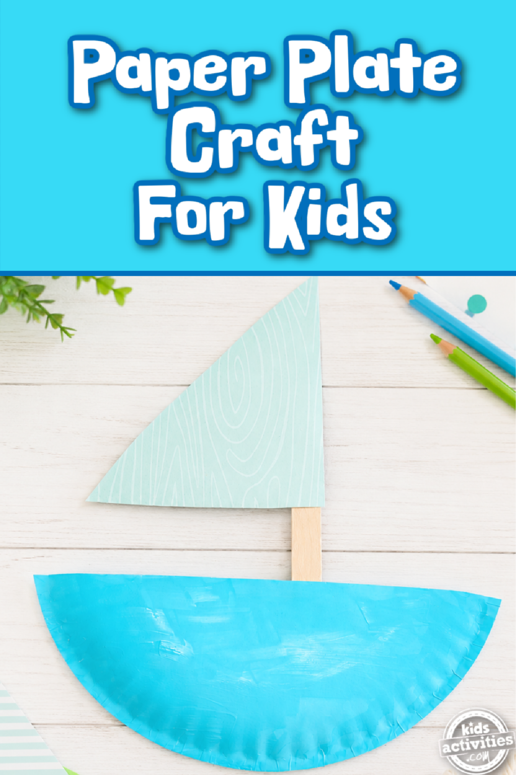 Easy Paper Plate Boat Craft For Preschoolers Kids Activities Blog