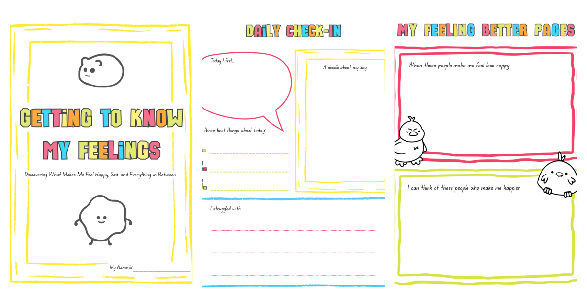 Getting To Know My Feelings Printable Pack | Kids Activities Blog