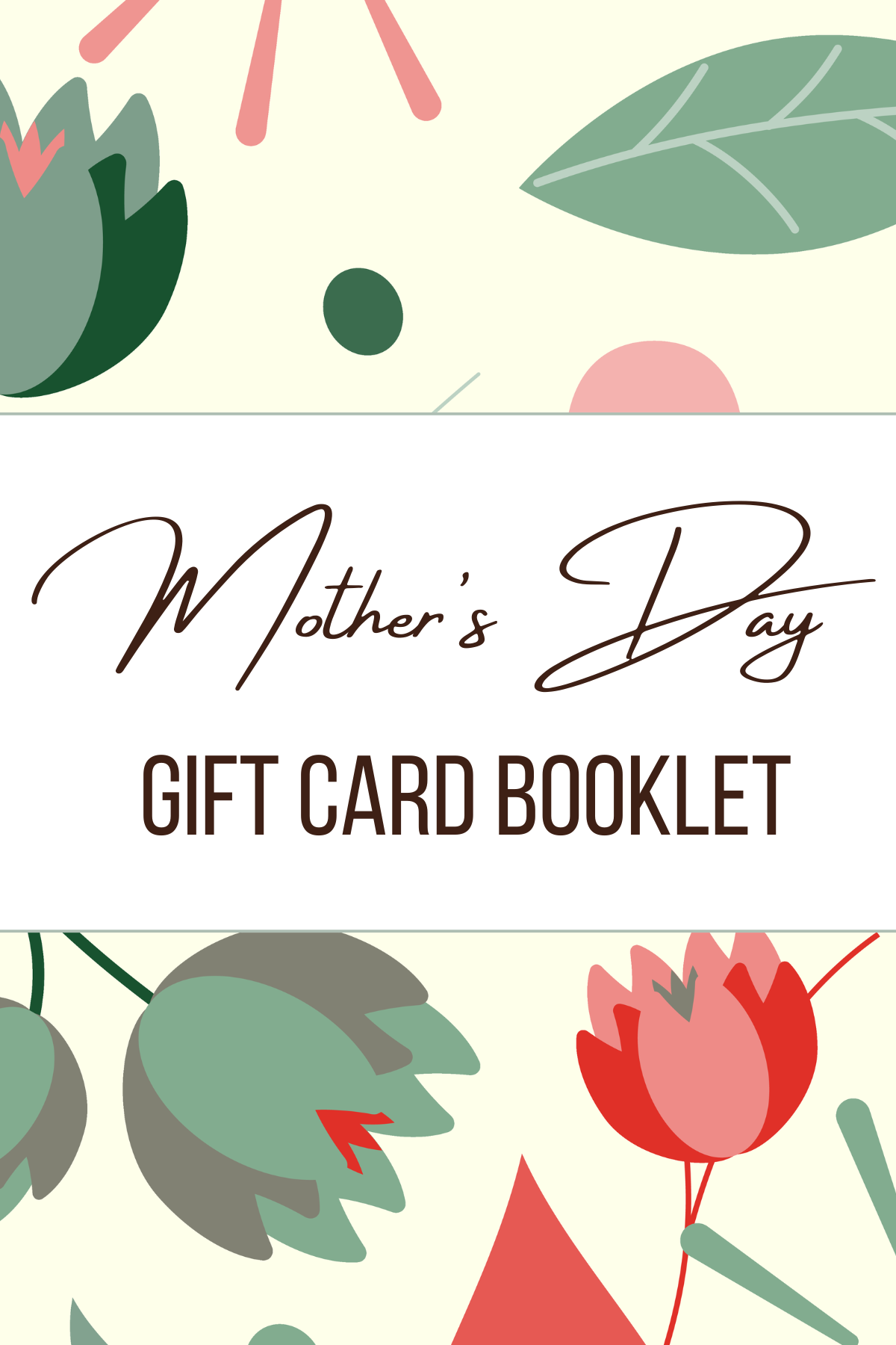 Free Printable Mother's Day Gift Card Booklet Kids Activities Blog