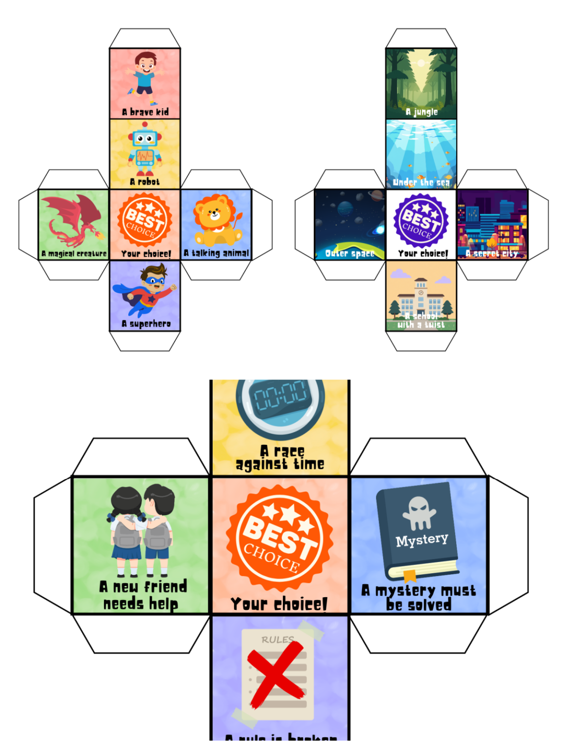 Roll A Story Game For Kids | Kids Activities Blog